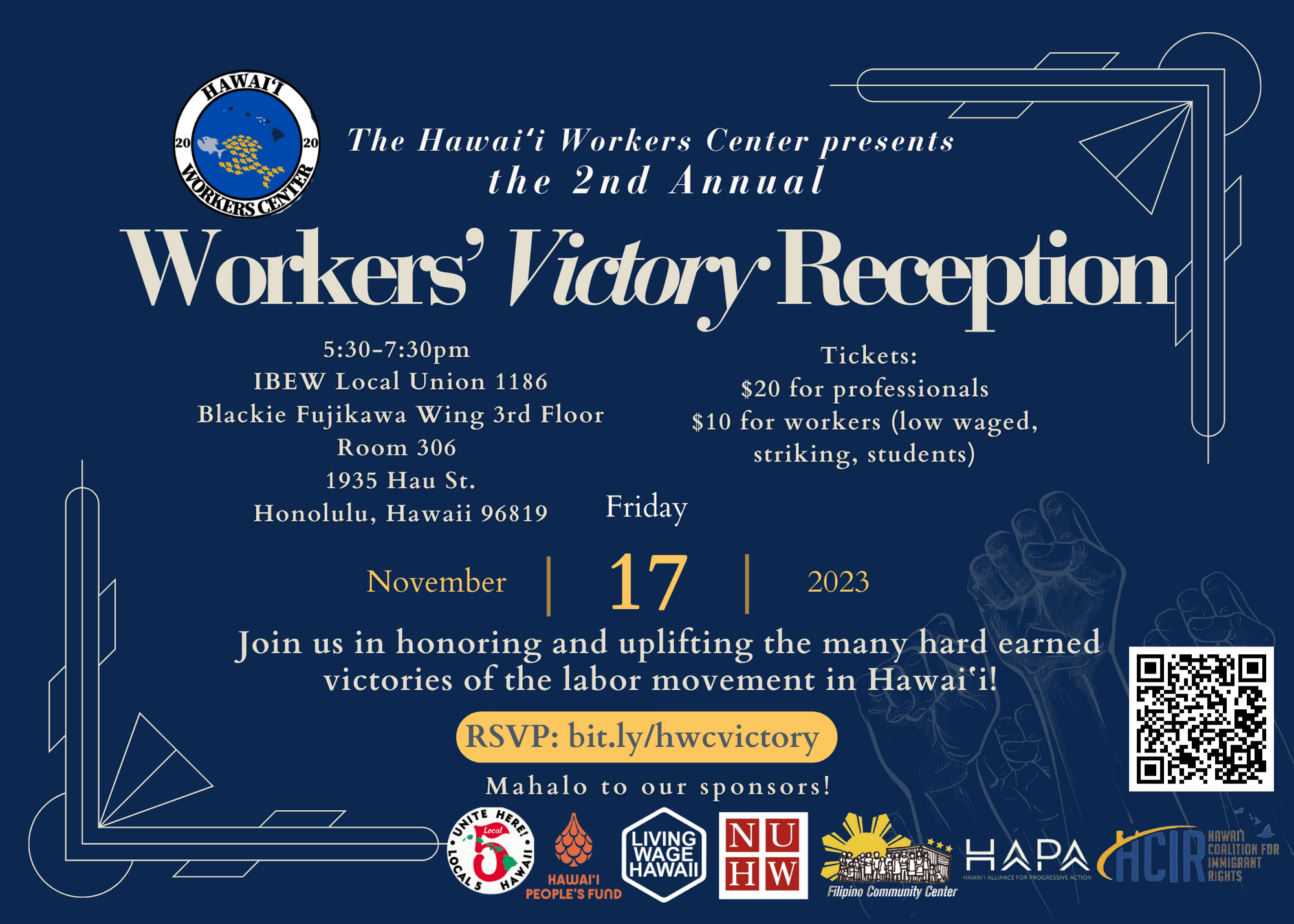 Upcoming events – Hawai'i Workers Center